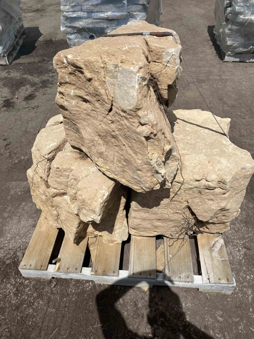 Aged Limestone Boulder | Mr. Mulch